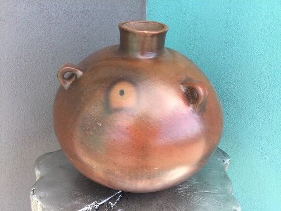 Native American Pit Fired Pottery Water Vessel Hand Crafted - Etsy