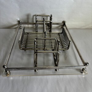Towle Leonard Silverplated Buffet Caddy W Acrylic Base in Original Box ...