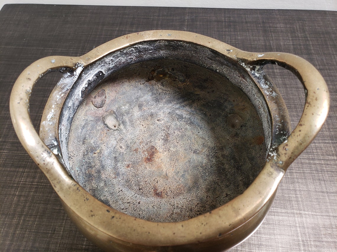 Chinese Bronze Xuande Censer Pot / Ceremonial Meditation Decor | Etsy
