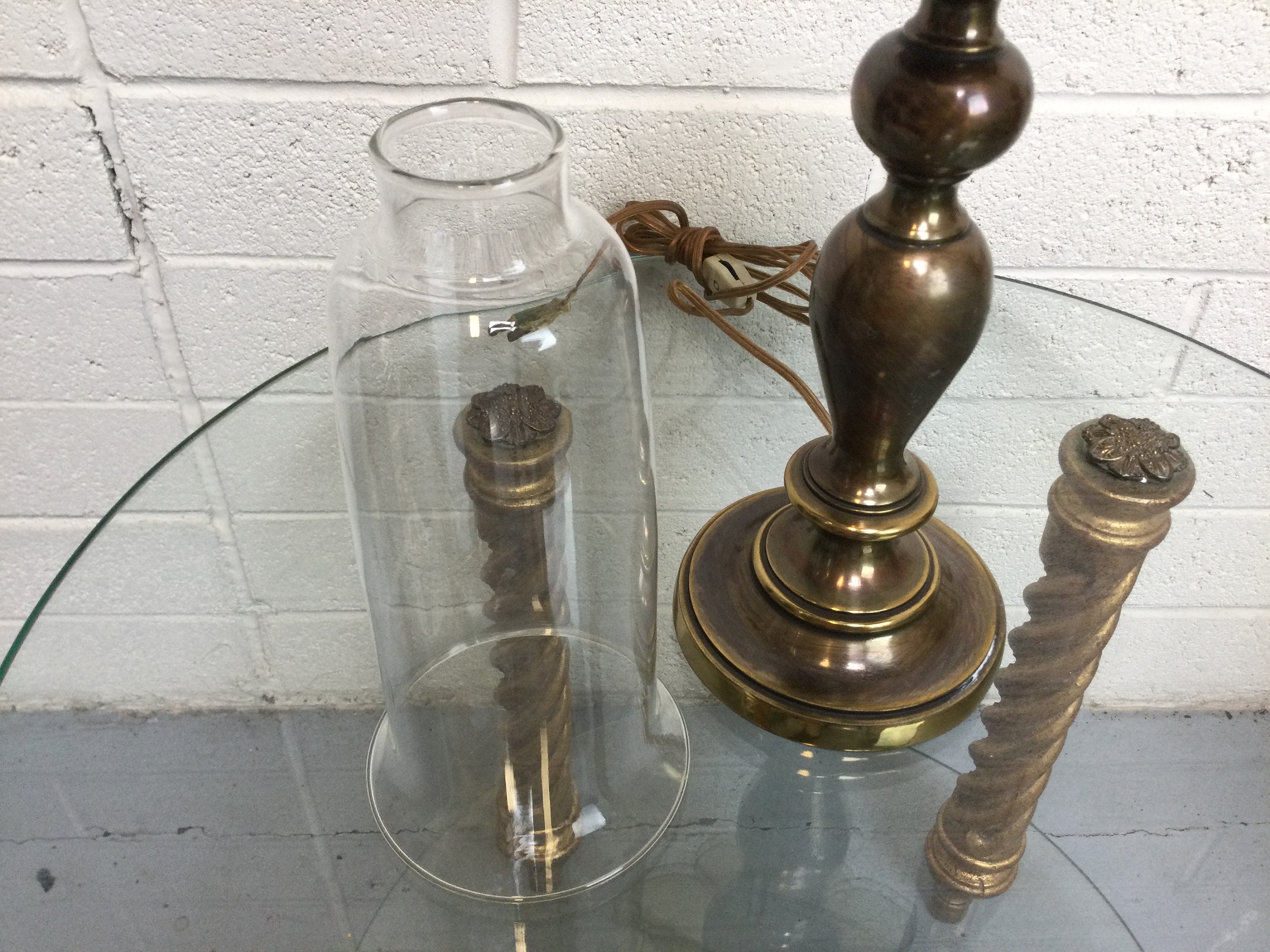 Vintage Capiz Shell Lotus Blossom Petal & Brass Lamp - Etsy