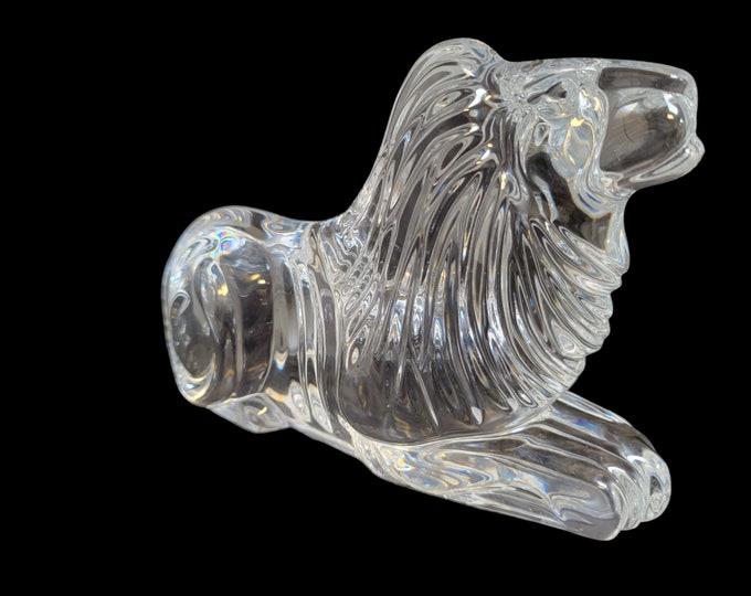Waterford Crystal Lion Sculpture Glass Art Lion Figurine Waterford ...