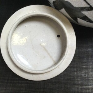 Asian Teapot White Textured W Bamboo Handle ~ Hand Painted Leaf Design ...