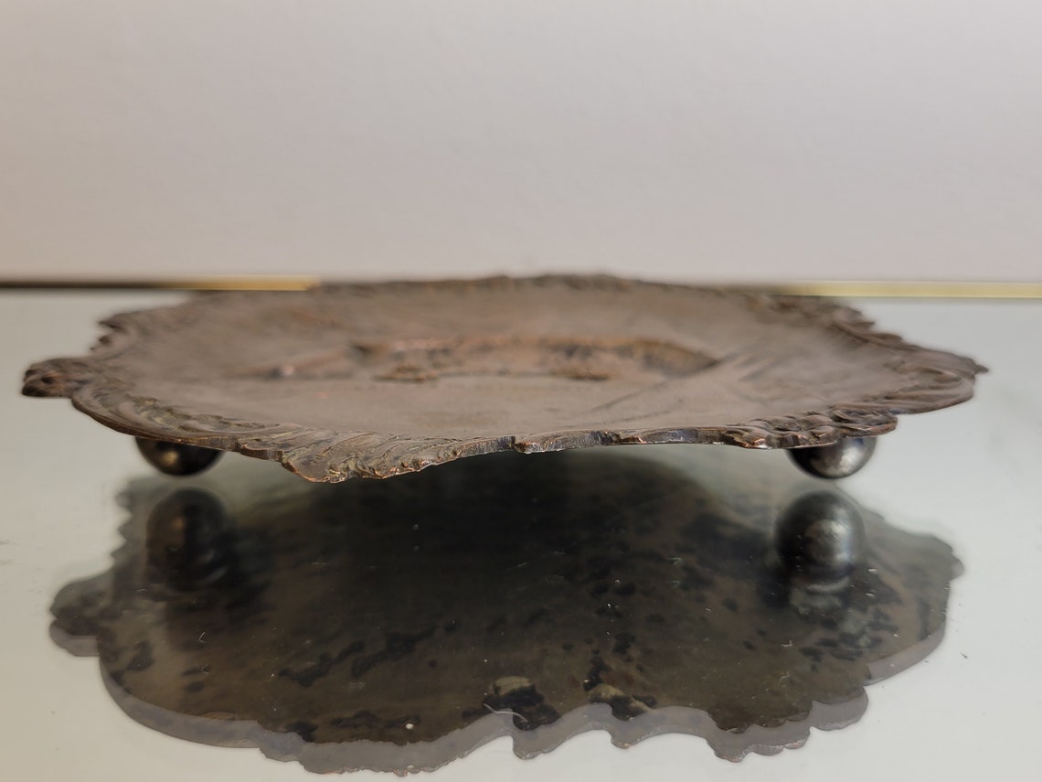 Antique Bronze Lion of Lucerne Plaque Tray / 1800's Swiss Art ...
