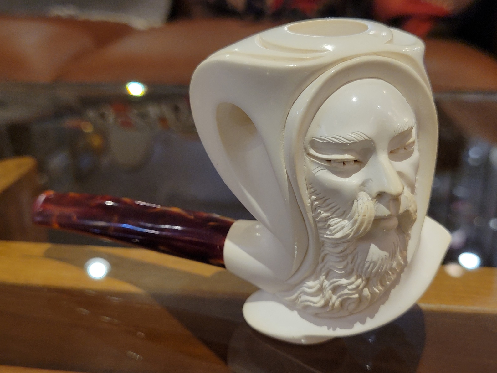 CAO Meerschaum Tobacco Pipe Confucius Hand Carved Pipe by - Etsy