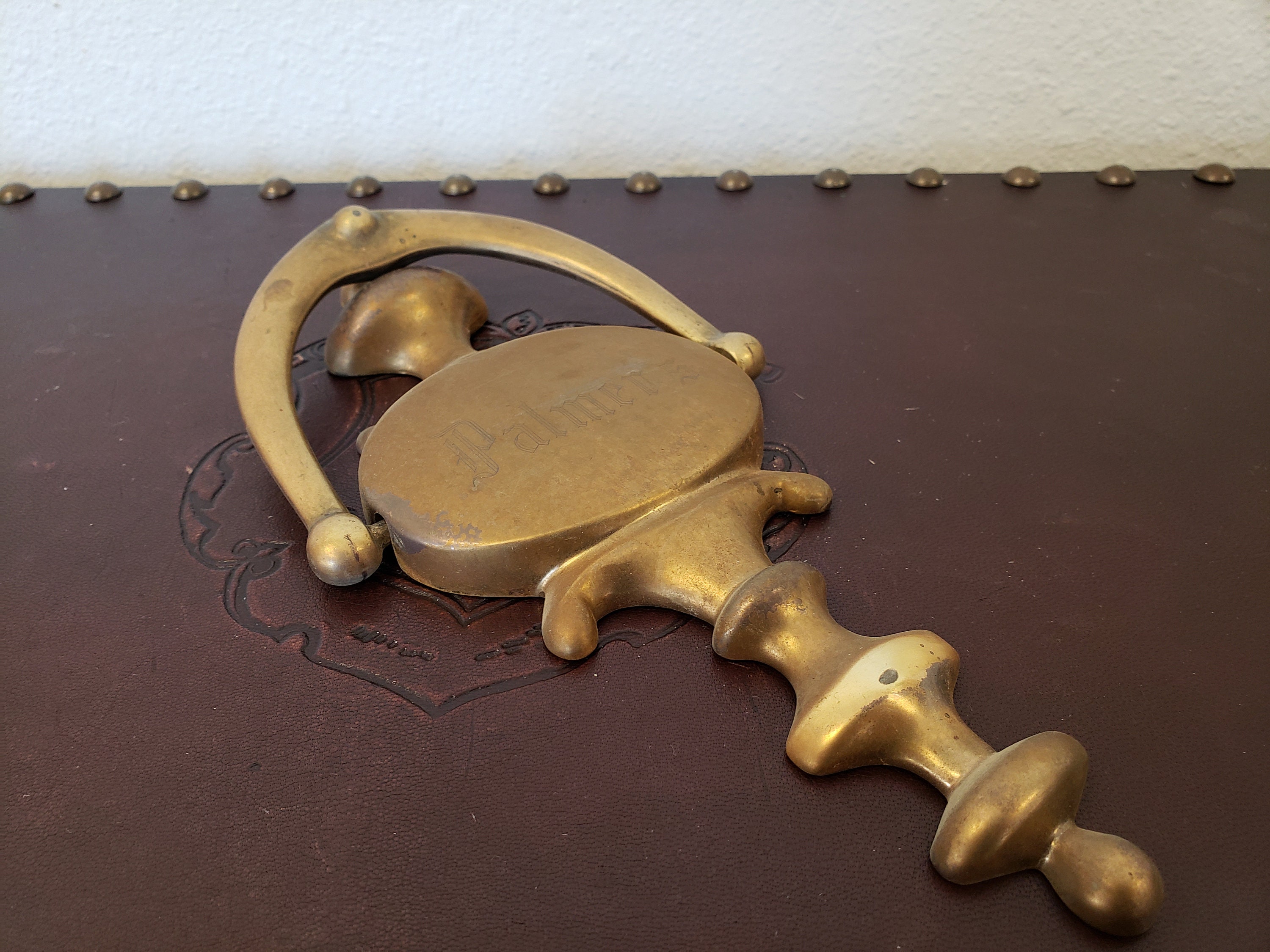 Monogrammed Brass Door Knock / Things Remembered Spain / | Etsy