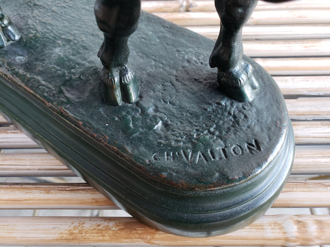 Charles Valton Bronze Bull Sculpture / French Bronze | Etsy