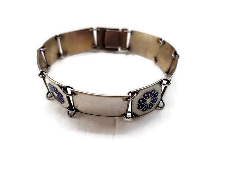 David Anderson Norway Sterling & Guilloche Bracelet / - Etsy