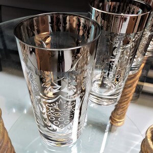 Vintage Barware Kimiko Glasses Set of 8 / Coat of Arms Shield - Etsy