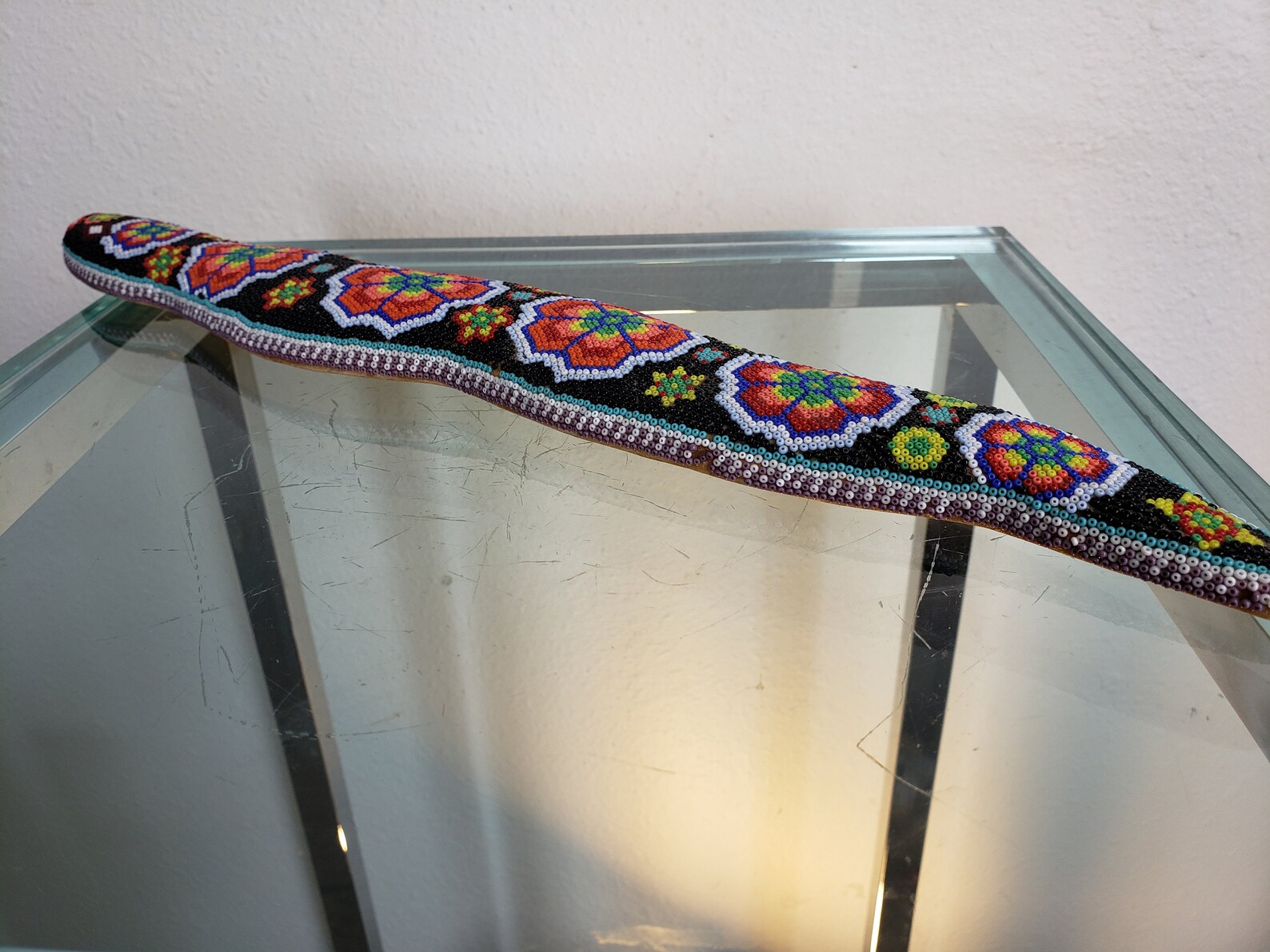 Huichol Beaded Snake Sculpture / Diamondback Rattlesnake | Etsy