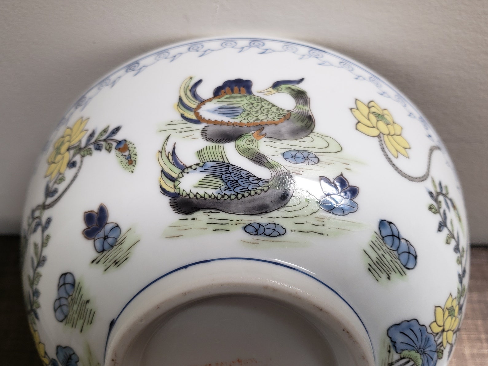 Canton Ware Hong Kong Bowl / Hand Painted Porcelain Bowl / | Etsy
