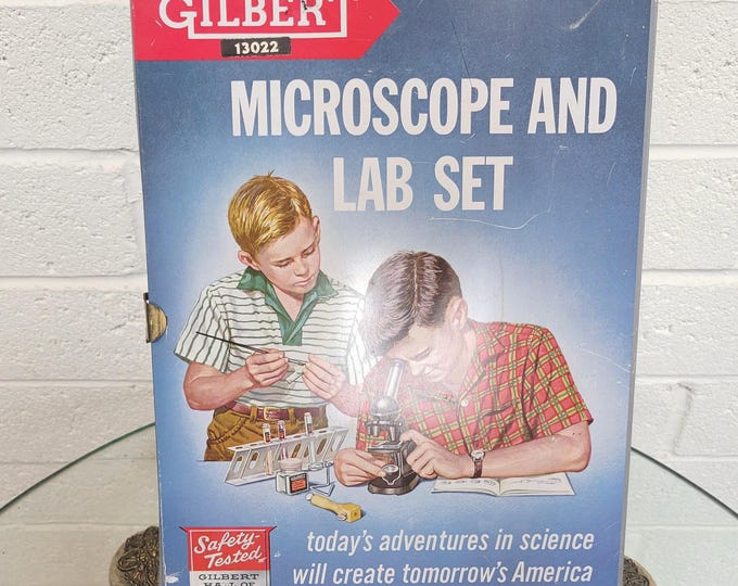 1950s Gilbert Microscope and Lab Set 13022 ~ Vintage Toy Science Set in ...