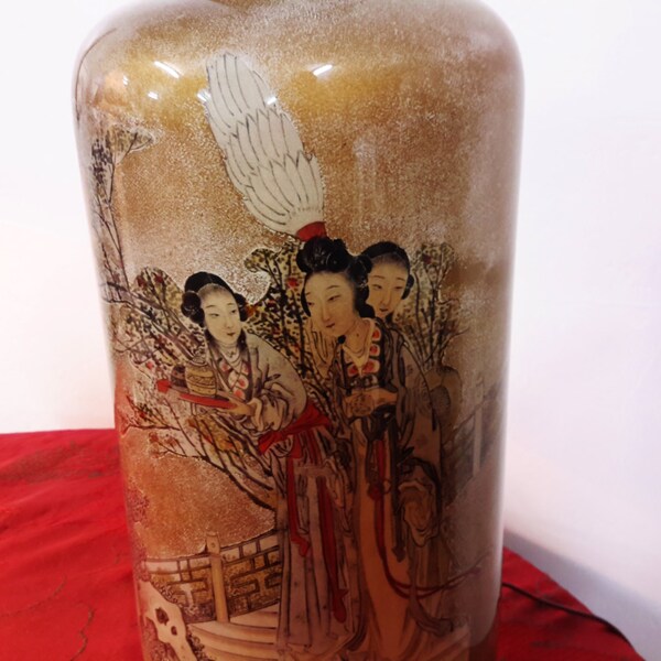 Asian Wood Lamp Base - Etsy