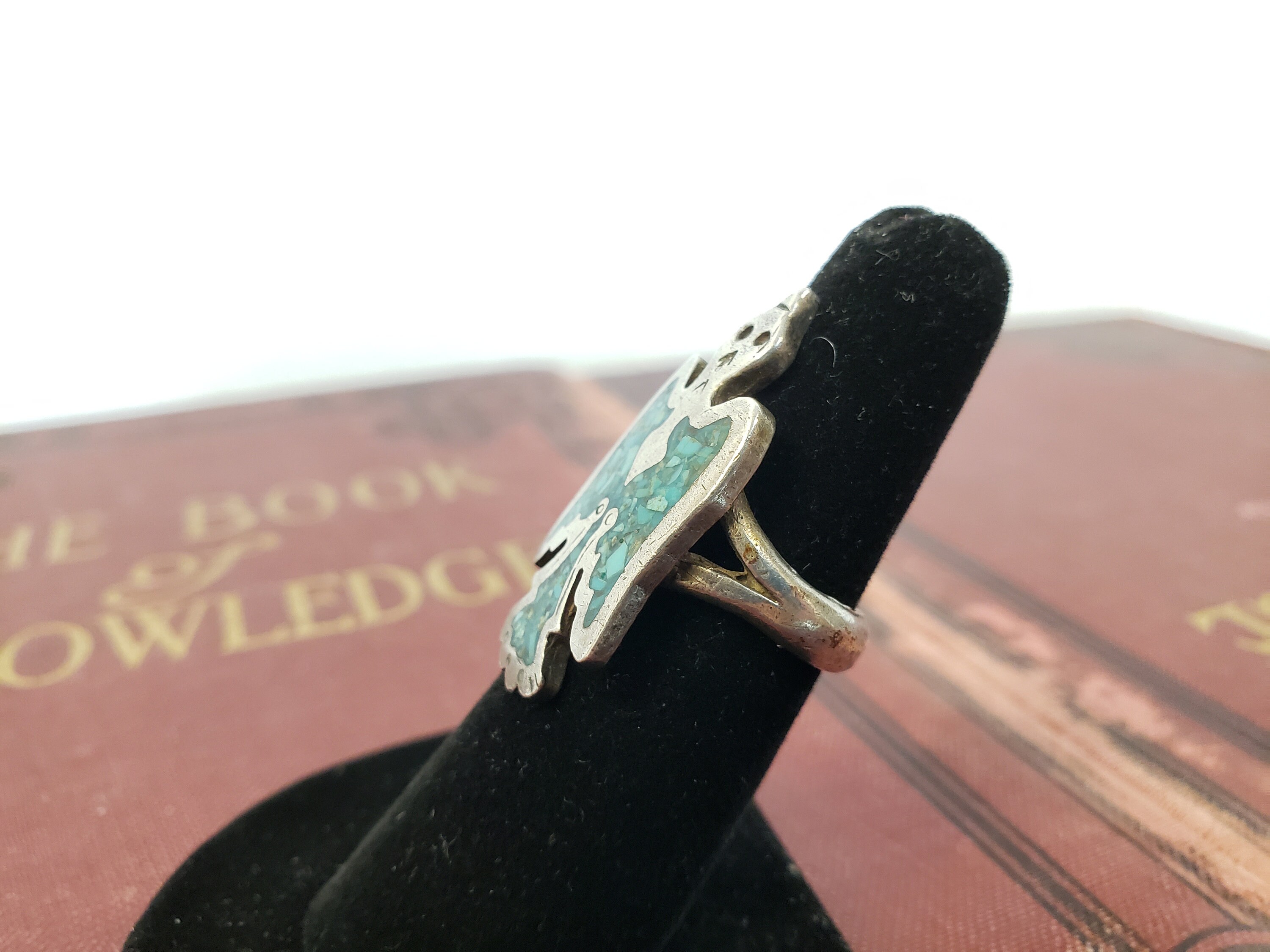 Turquoise Peyote Bird Ring / Handcrafted Native American | Etsy