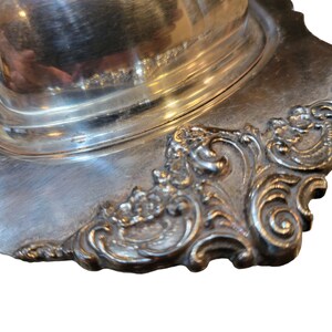 Butter Dish Baroque by Wallace 206 ~ Silverplate Fancy Vintage ...