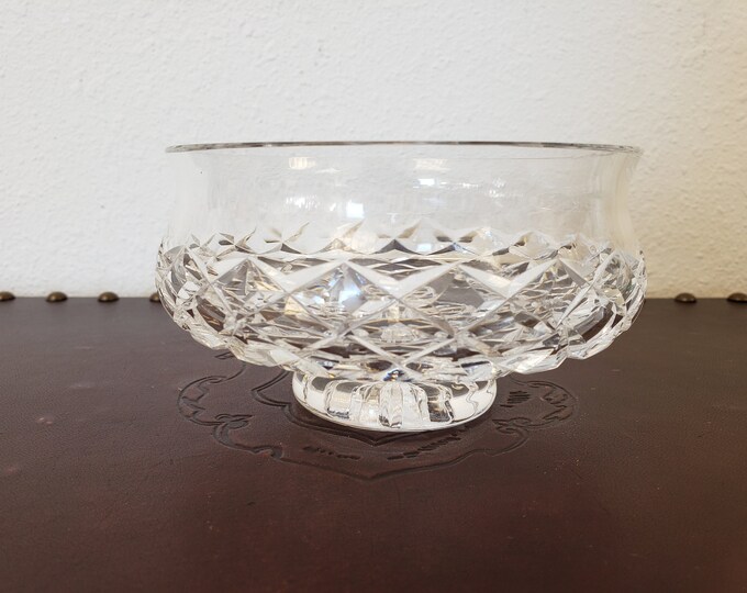 Waterford Crystal Footed Bowl Comeragh Pattern / Cut Irish Crystal Bowl ...