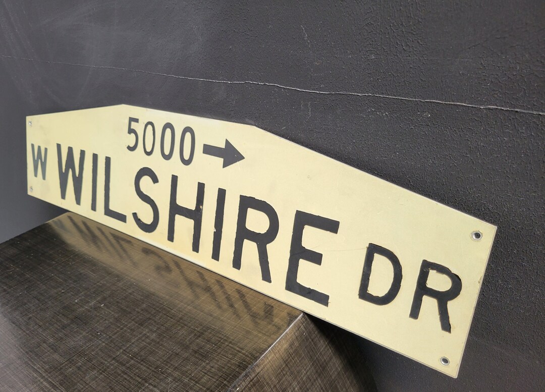 Vintage Wilshire Dr Street Sign ~ Retro Loft Industrial Wall Decor ...