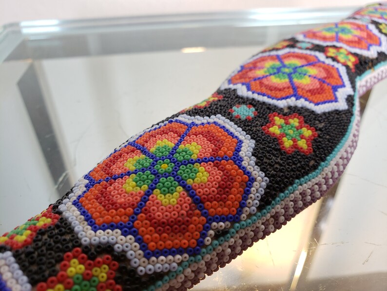 Huichol Beaded Snake Sculpture / Diamondback Rattlesnake | Etsy