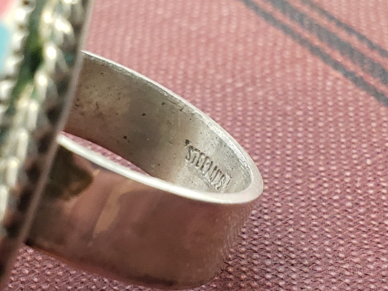 Zuni Inlaid Ring / Multi Gemstone Rings / Handcrafted Native American ...