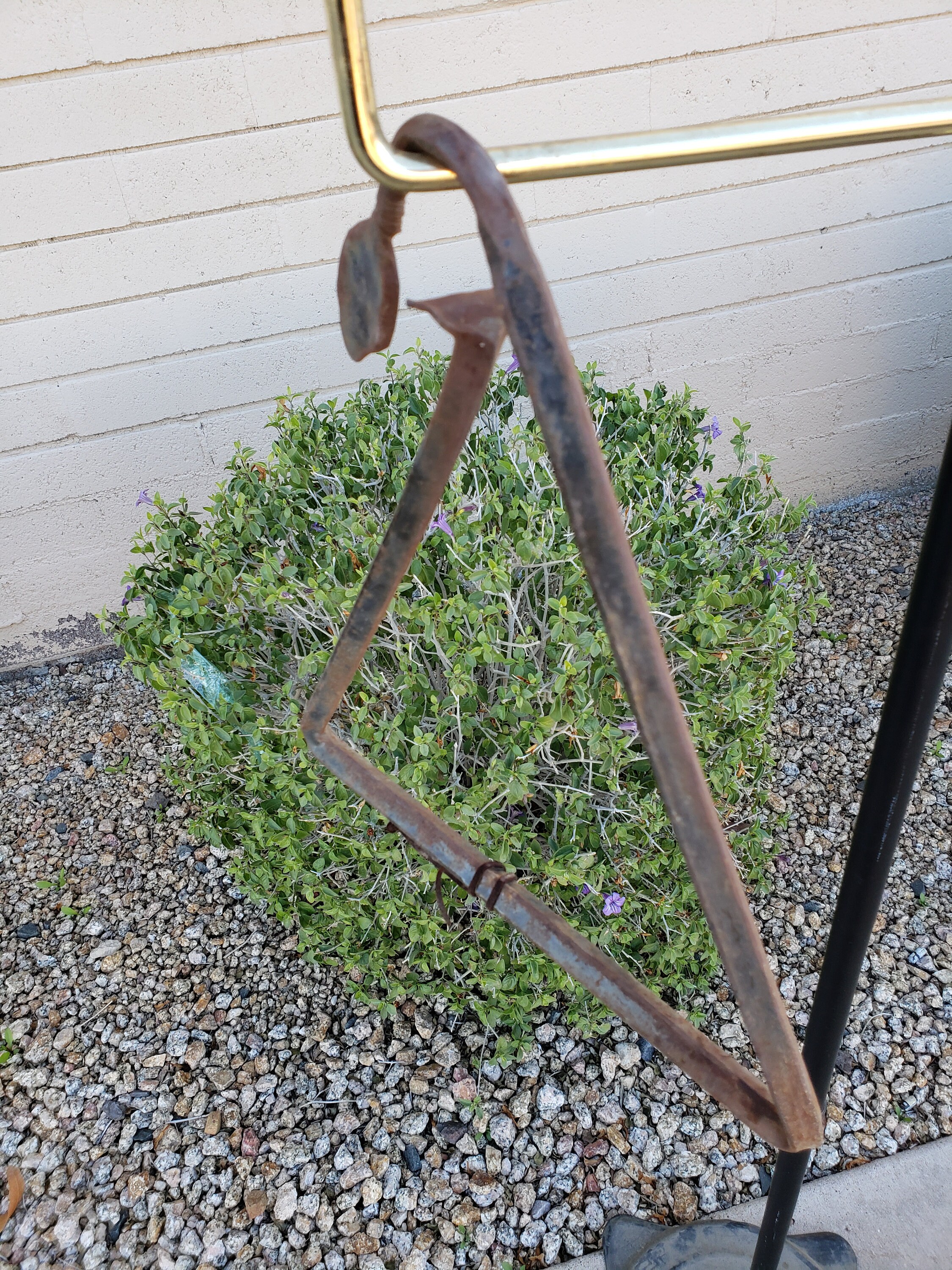 Forged Iron Triangle Dinner Bell / Large Supper Bell / - Etsy