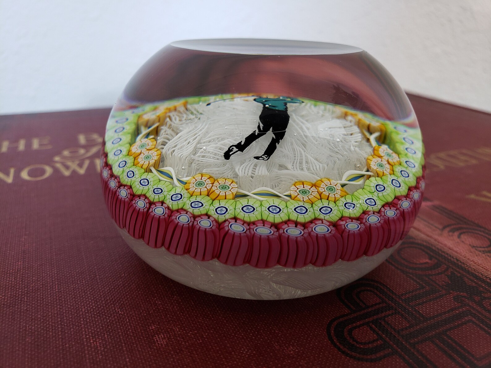 Perthshire Glass Paperweight Golfer Golfing / Scottish Art - Etsy