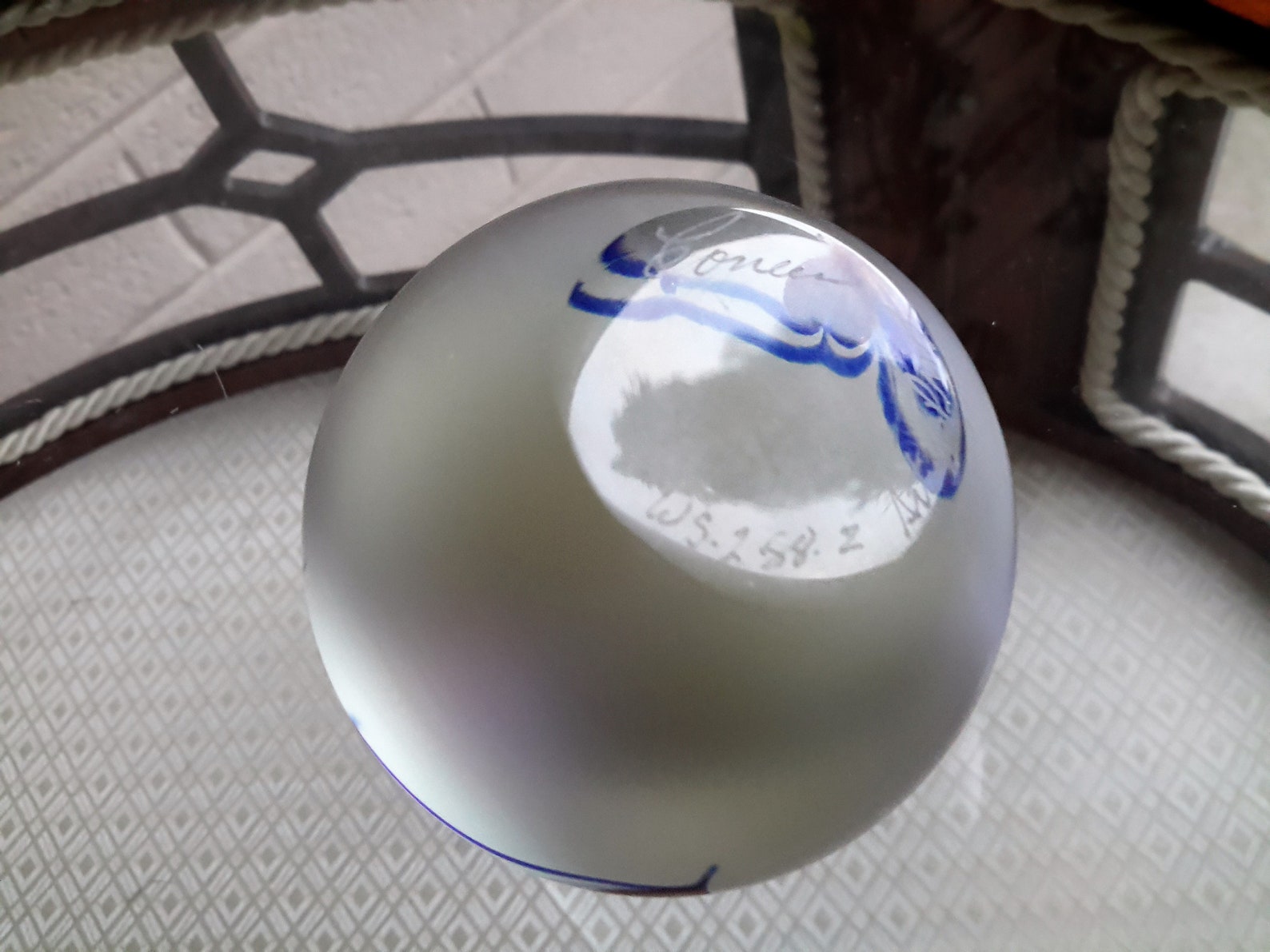 Correia Art Glass Paperweight String of Hearts / Opaque Glass - Etsy