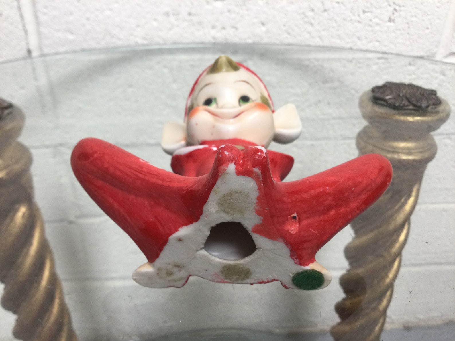 Pixie Elf Figurine Mid Century Thames Pixie in Red Suit - Etsy