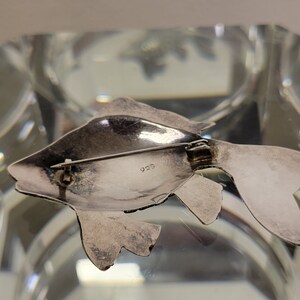 Sterling Silver Fish Brooch / Handcrafted Silversmith Brooch / 9 Grams ...