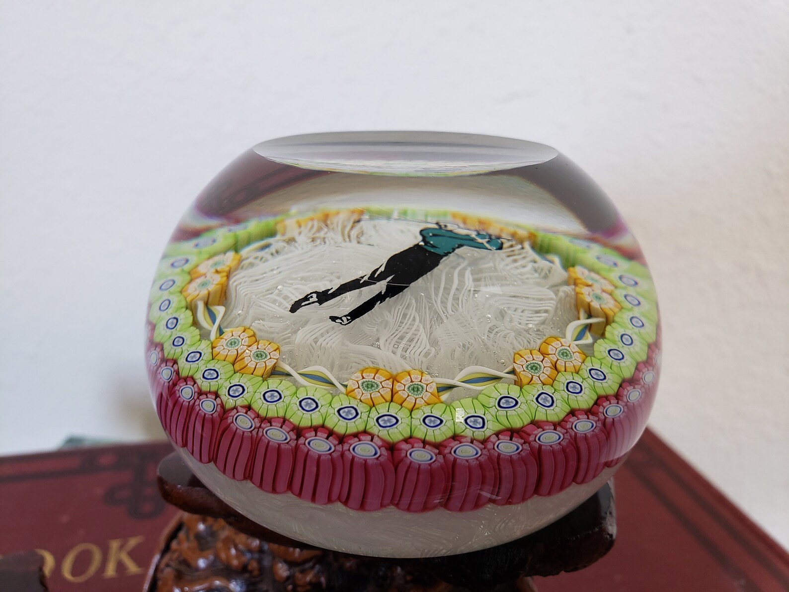 Perthshire Glass Paperweight Golfer Golfing / Scottish Art - Etsy