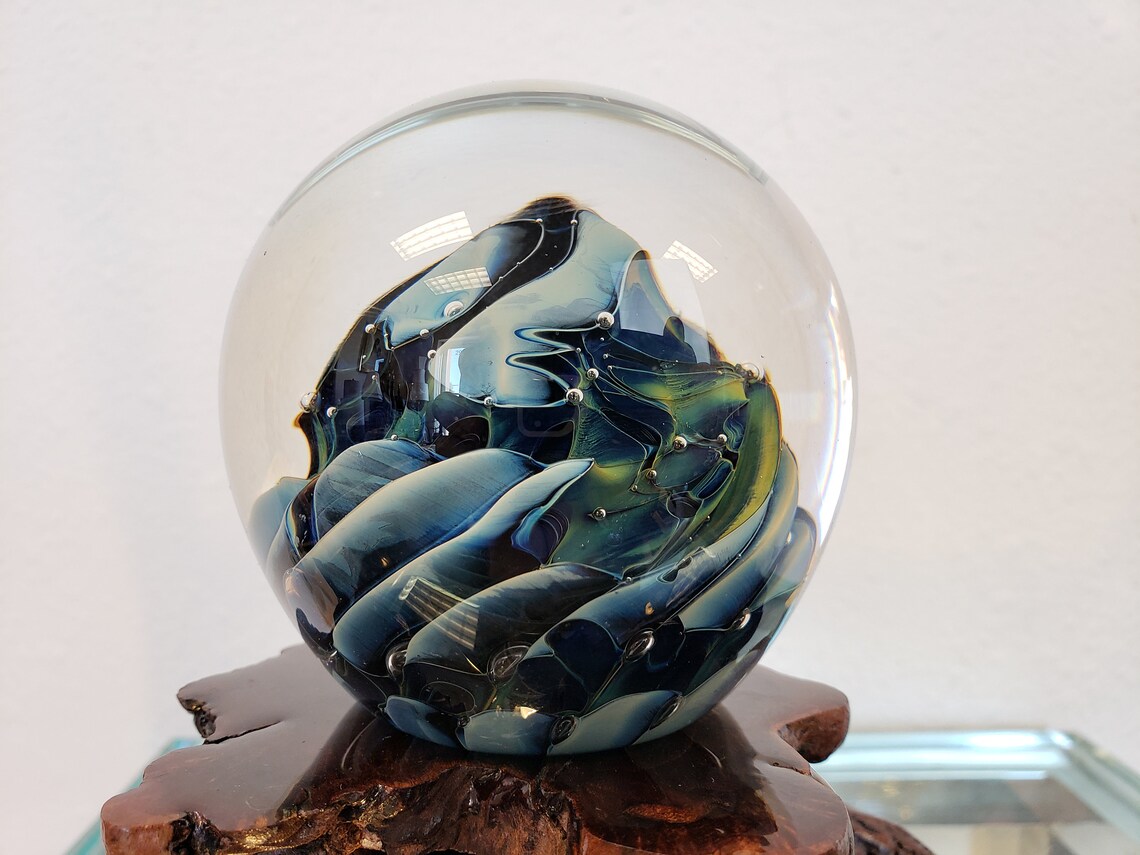 Black Sheep Blown Glass Paperweight / Black Sheep Studios 1988 | Etsy