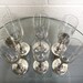 Match Pewter Italian Champagne Glasses Glass & Pewter Barware Stamped W ...