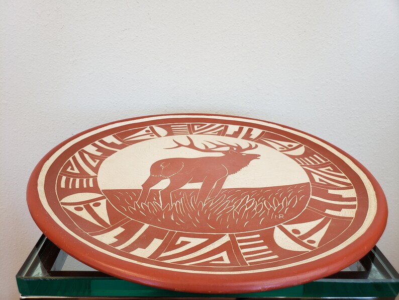 Native American Art Pottery Elk 15 / Nature Motif - Etsy