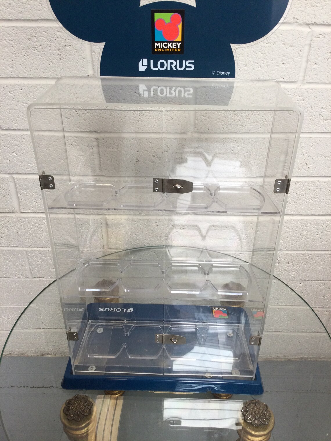 Disney Lorus Mickey Mouse Watch Display Case Vintage Store - Etsy