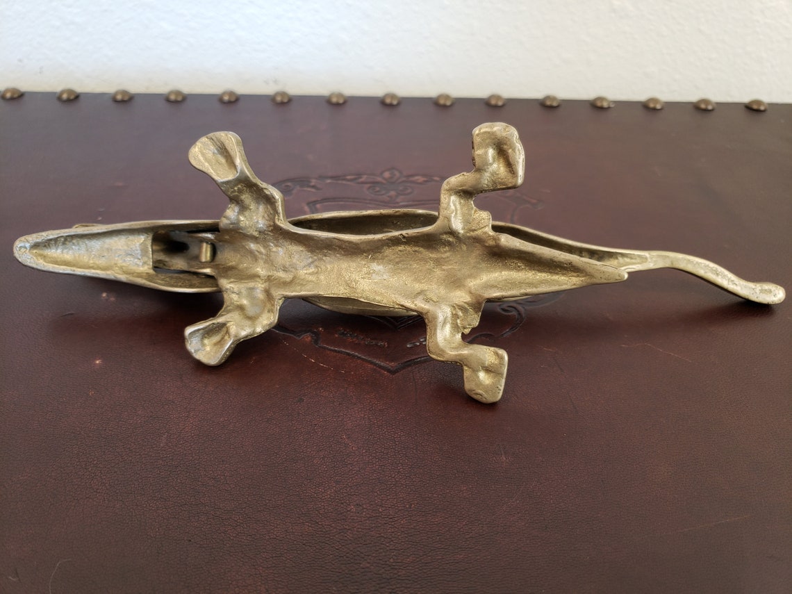 Brass Alligator Novelty Nut Cracker / 10 Long Brass - Etsy