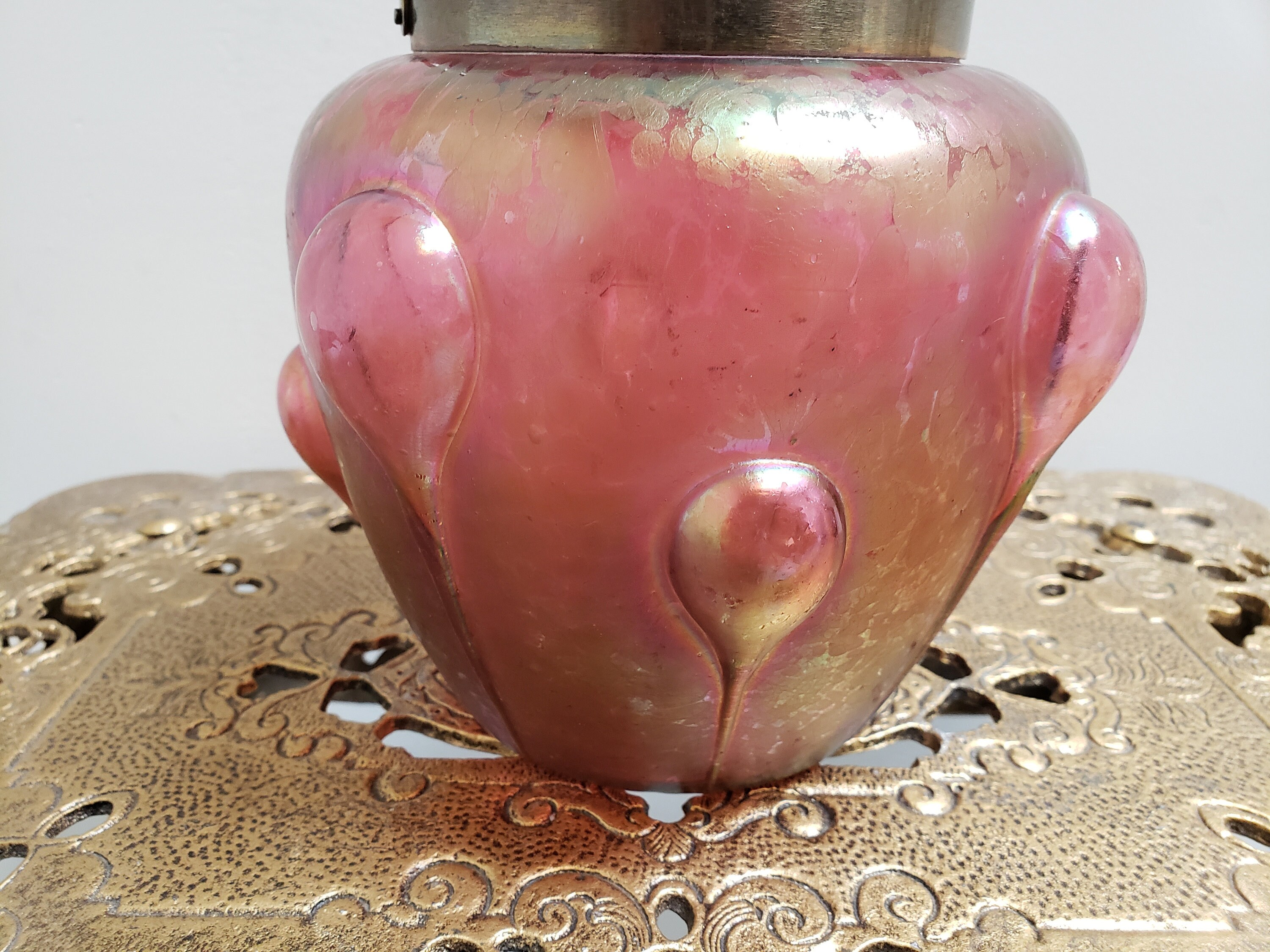 Loetz Glass Droplet Biscuit Jar / Loetz Bohemian Art Glass / - Etsy