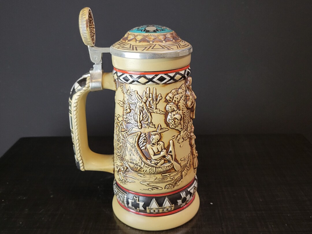 Collectible Beer Stein Indians of the American Frontier ~ Unused Avon ...
