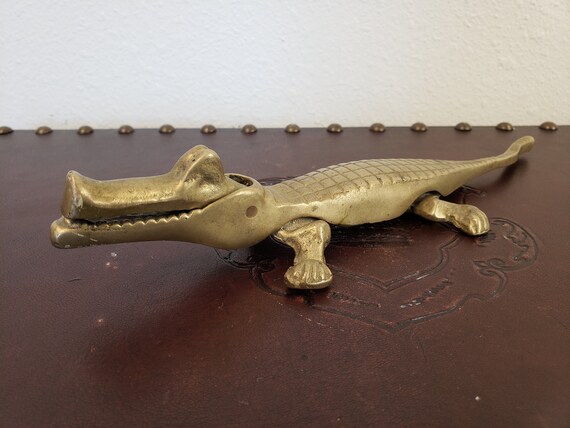 Brass Alligator Novelty Nut Cracker / 10 Long Brass - Etsy