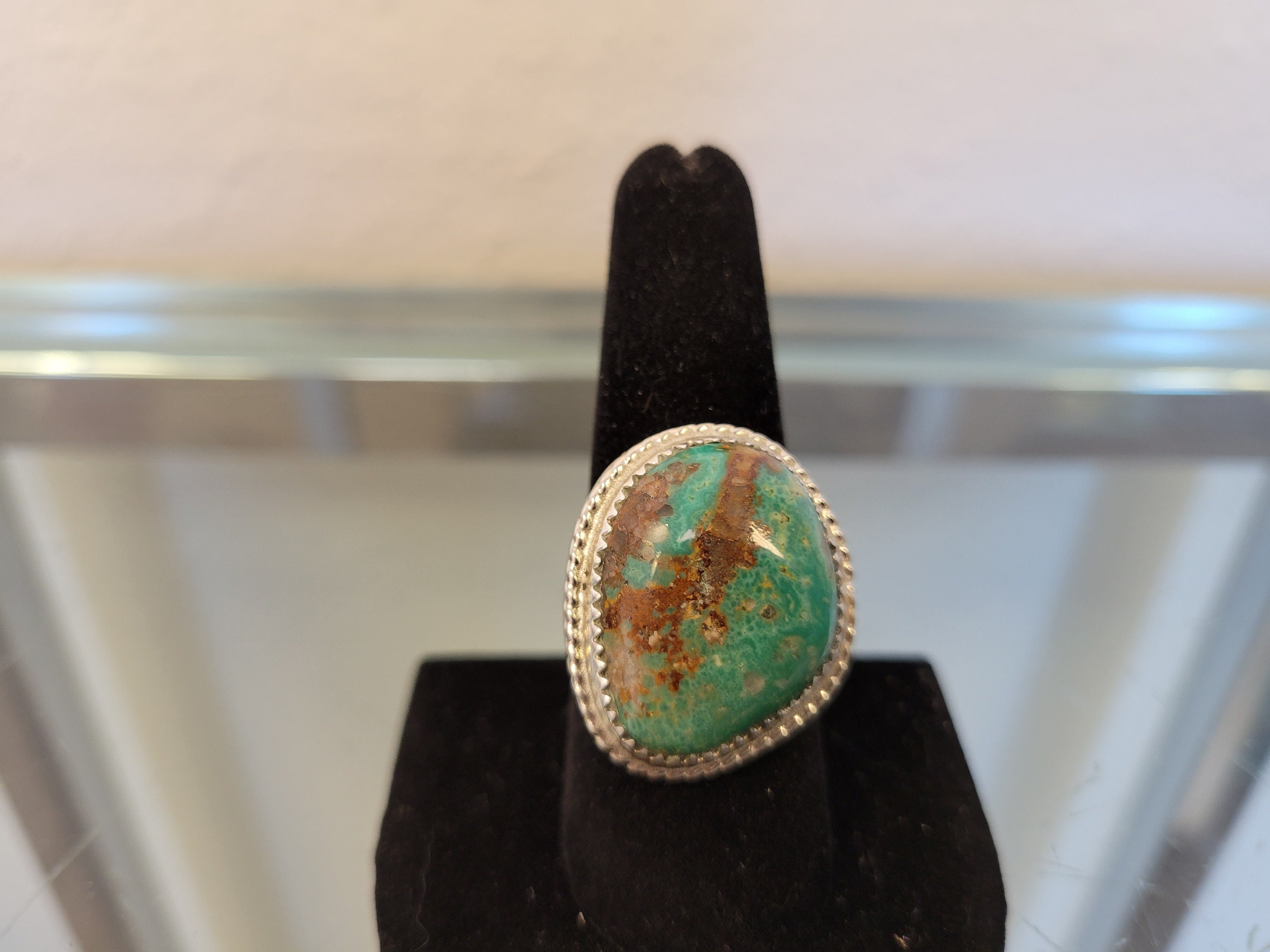 Turquoise & Sterling Silver Ring / Native American Turquoise | Etsy