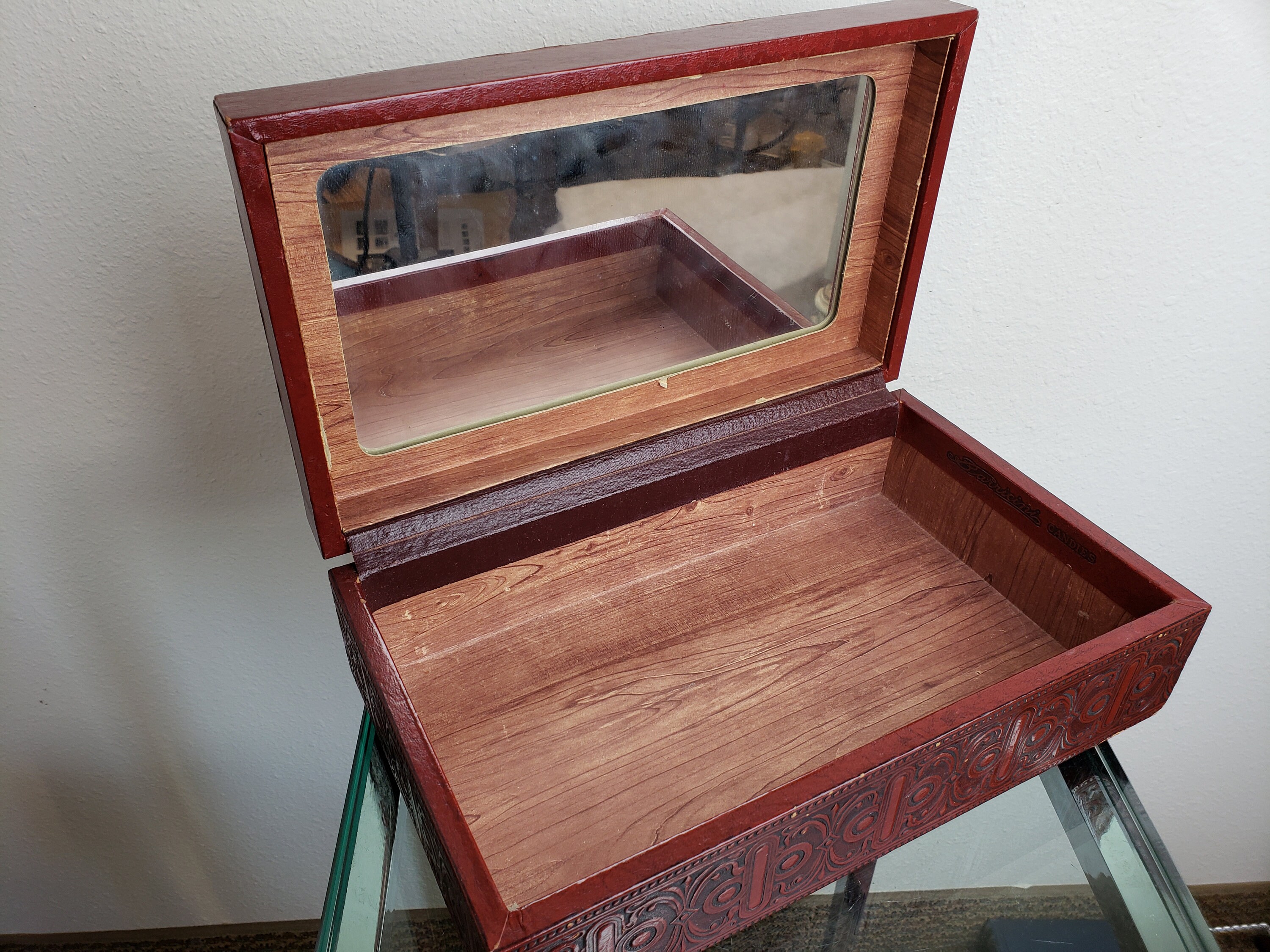 Smith Crafted Chicago Embossed Leatherette Box / Repurposed | Etsy