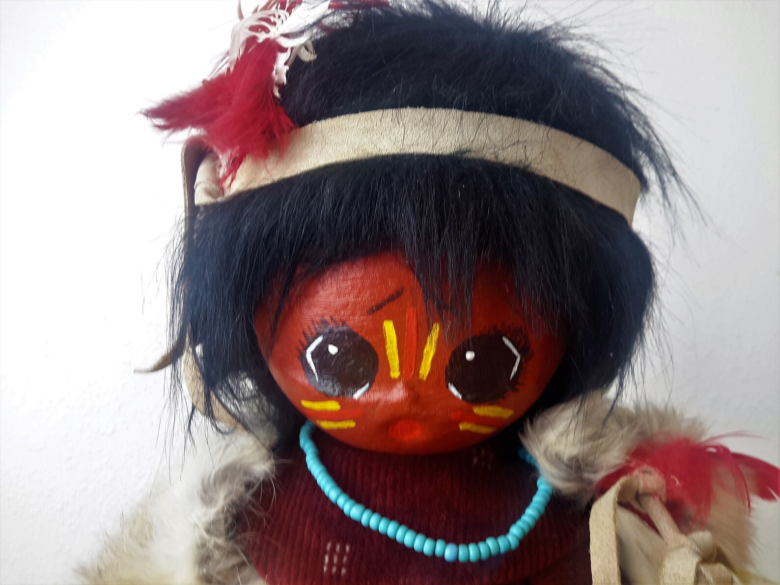 Large Native American Art Doll / Hunter With Shield & Tomahawk - Etsy