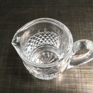 Waterford Crystal Creamer Pitcher ~ Cut Crystal Diamond Pattern 6oz ...