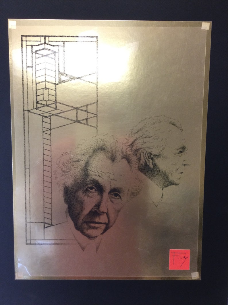 Frank Lloyd Wright Autograph Initials Hand Signed by Architect - Etsy