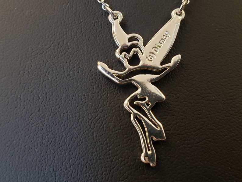 Disney Tinkerbell Pendant Necklace / Sterling Silver | Etsy