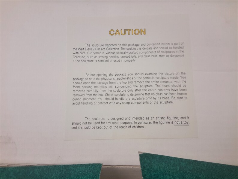 Walt Disney Porcelain Display Stand With Paperwork / Classics - Etsy