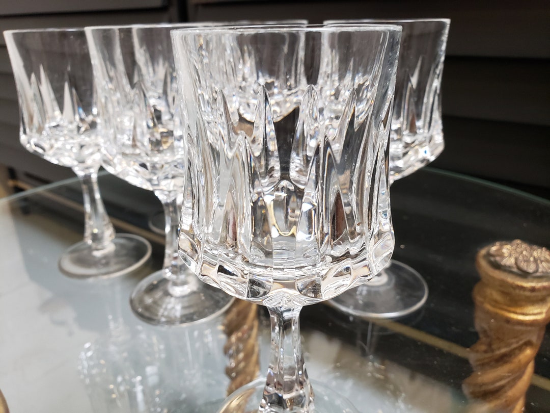 Natchmann Bleikristall Lady White Wine Glasses Set of 6 / German ...
