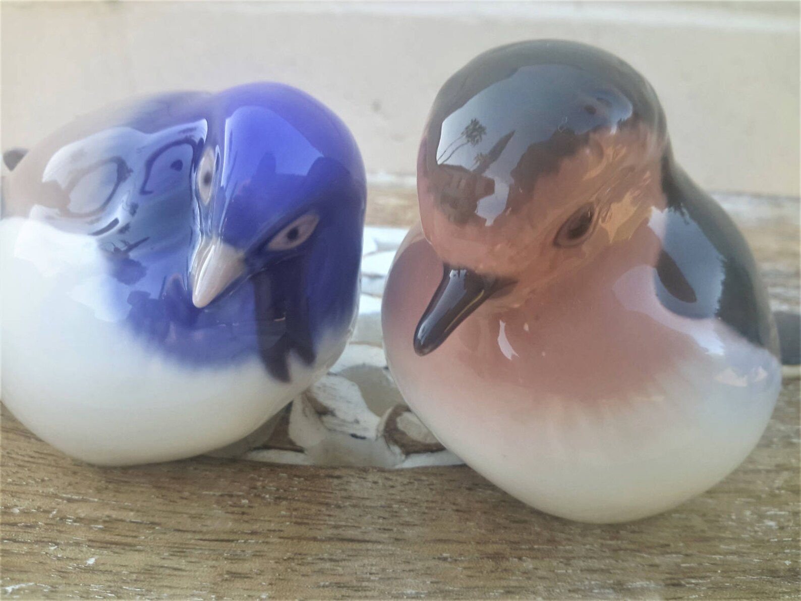 Bing and Grondahl Titmouse Bird Pair Pessimistic Tail Down | Etsy