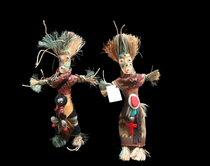Sara Lawless Skye People Mixed Media Art Sculptures Pair ~ 18 ...