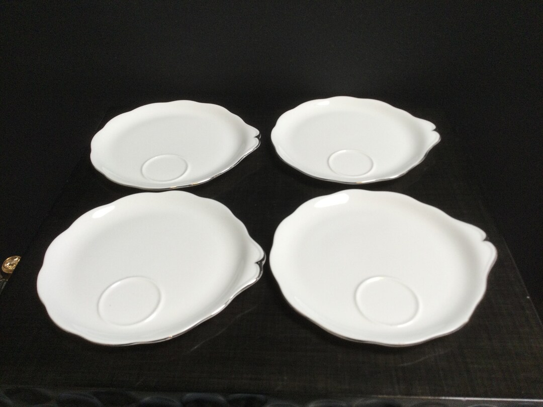 Royal Albert Chantilly Snack Plate Set of 4 Bone China Made in England ...