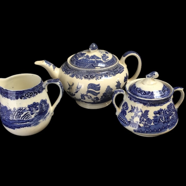 Blue Willow Tea Set - Etsy