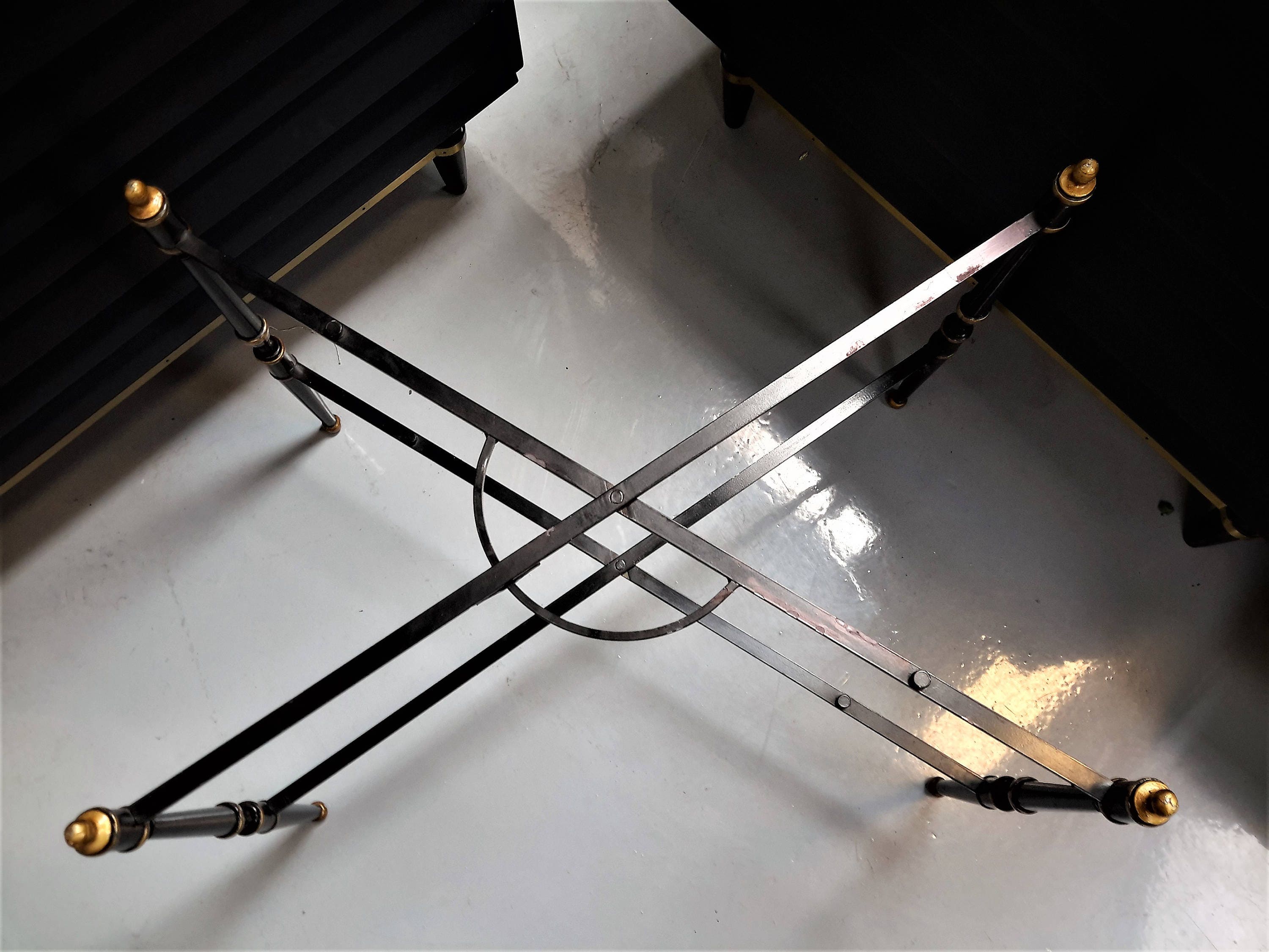 Vintage Italian Tray Table Metal / Removable Serving Tray Top - Etsy