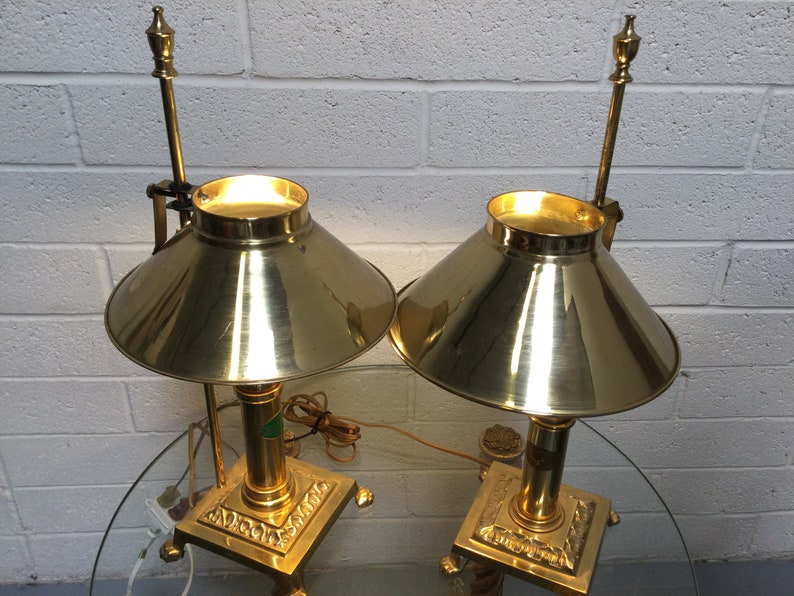 Paris Orient Express Istanbul Student Table Lamps Pair Working - Etsy